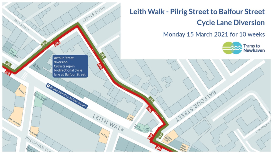 Details of changes to the layout of the bi-directional cycleway on ...